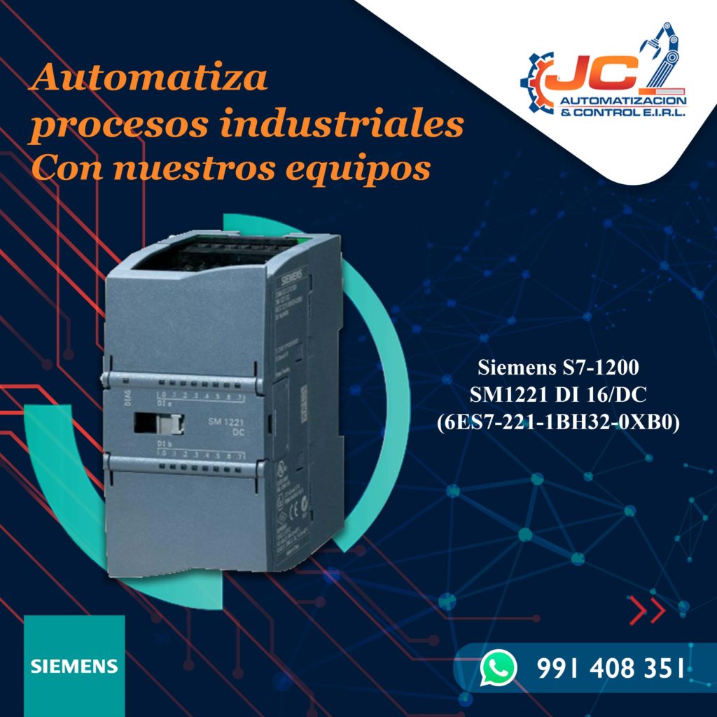 Siemens SM 1221 DC – 6ES7221-1BH32-0XB0 – JC Automatización & Control